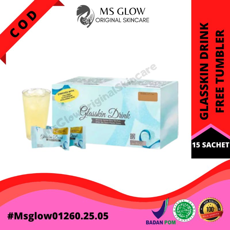 Jual Ms Glow Glasskin Drink Minuman Glutation Collagen Ms Glow Original ...