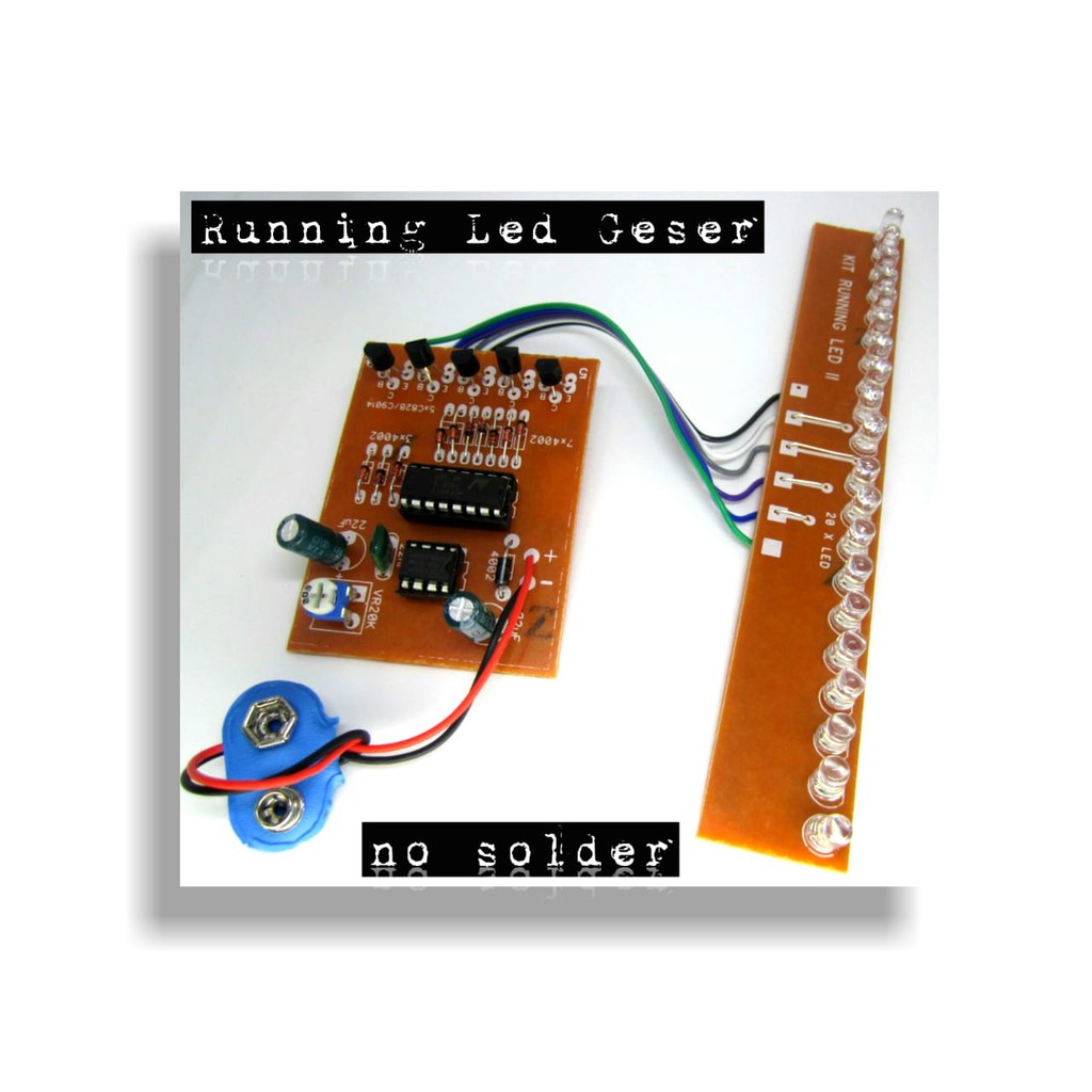 Jual Rangkaian Kit Running Led Geser Prakarya Rekayasa SUDAH DISOLDER ...