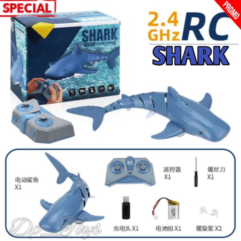 Jual Promo.!! Mainan RC Ikan Hiu 2.4GHz Bisa Berenang / Remote Control ...