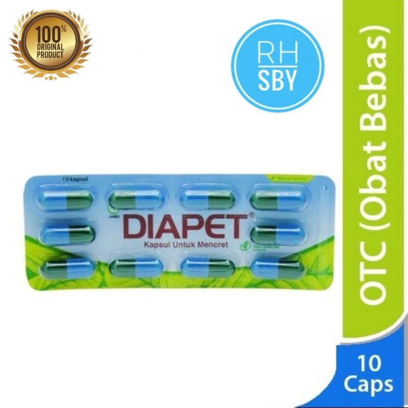 Jual Diapet 1 Strip isi 10 Kapsul / Obat Diare / Herbal | Shopee Indonesia