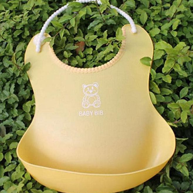 Jual 43p8 easy wipe silicone bibs / bib slabber slaber bayi celemek ...
