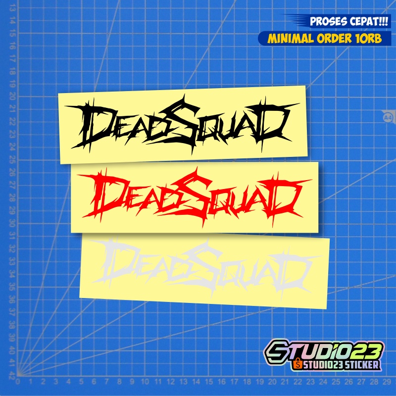 Jual Stiker DEADSQUAD, Cutting sticker Dead Squad Hologram | Shopee ...