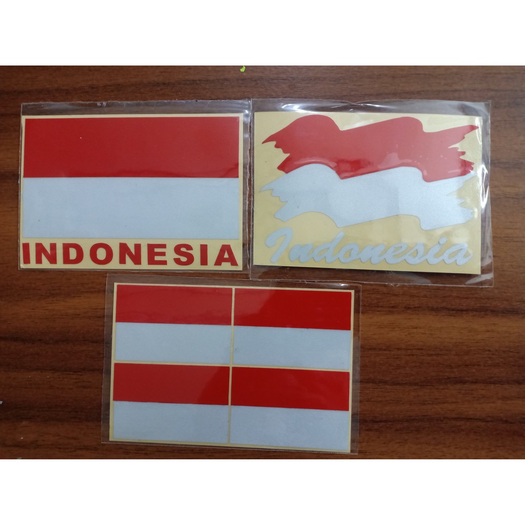 Jual Sticker cutting bendera Indonesia merah putih berkualitas | Shopee ...