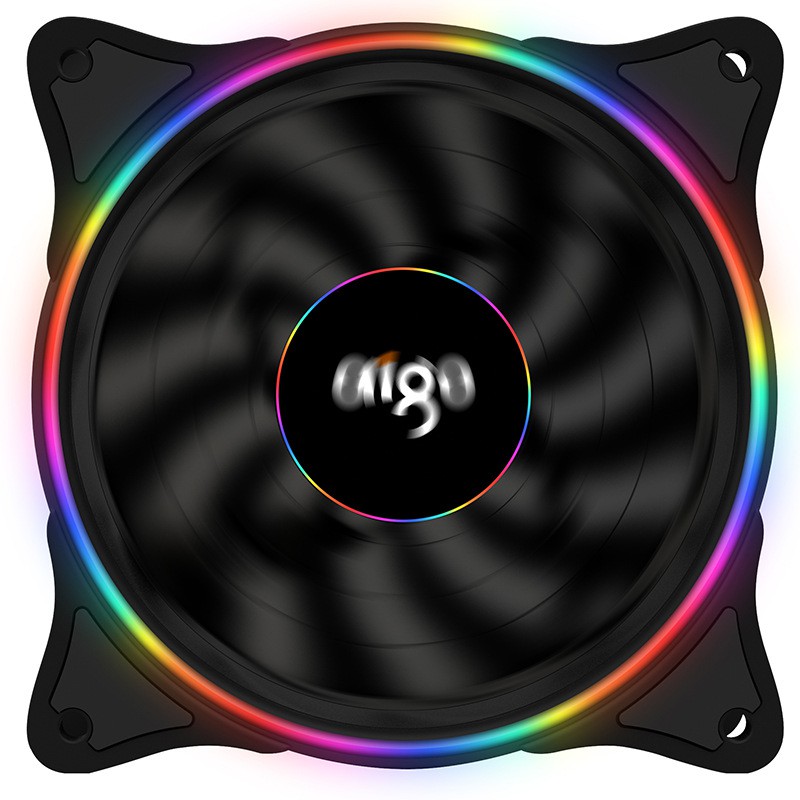 Jual CPU Fan Cooler Cooling Case Aigo V1 Rainbow RGB LED 120mm | Shopee ...