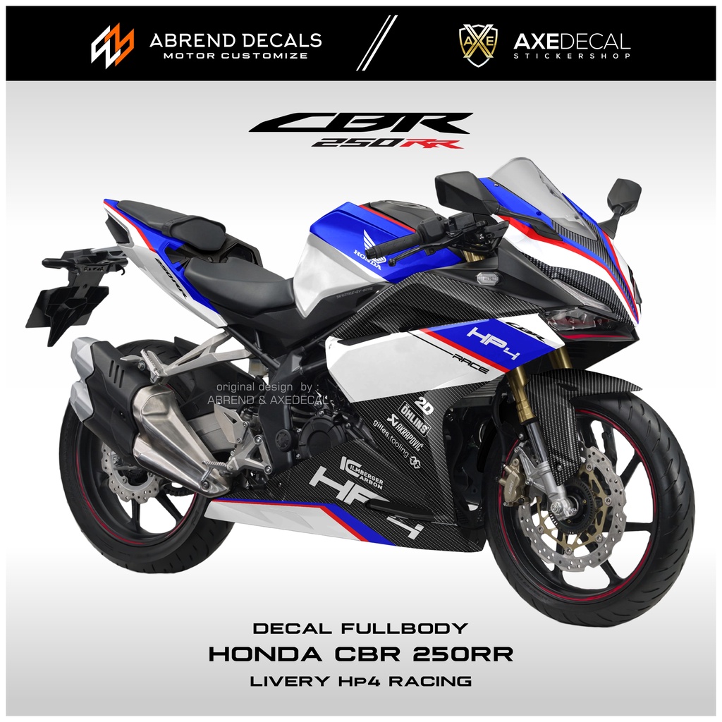 Jual DECAL FULLBODY CBR 250 RR LIVERY HP 4 / STIKER MOTOR HONDA CBR 250 ...