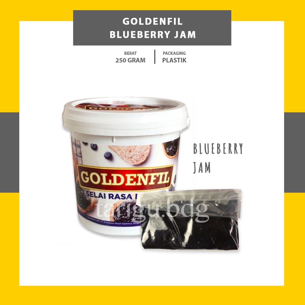 Jual GOLDENFIL STRAWBERRY BLUBERRY JAM 250GR - SELAI PREMIUM RASA ...