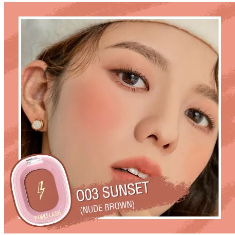 Jual PINKFLASH Blush On Matte Shimmer Cheek Makeup -9 Colors PF-F01 ...