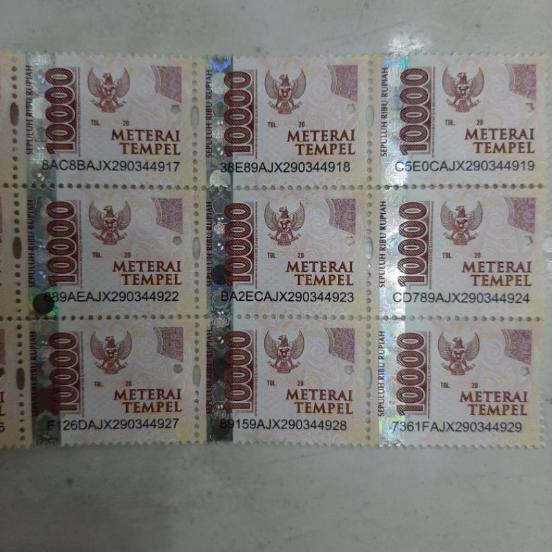 Jual Perangko Meterai Pengesahan 10000 | Shopee Indonesia