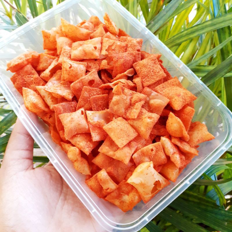 Jual PANGSIT CRISPY KEMASAN BOX 120 GR/PEDAS BALADO BBQ DLL/KRIPIK ...
