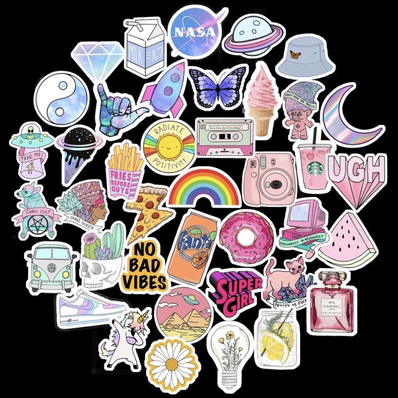 Jual STIKER TUMBLR LUCU (40 pcs) | Shopee Indonesia