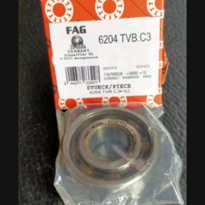Jual Ball Bearing 6204 Tvb C3 Fag - Fiber - Germany Debezzz | Shopee ...