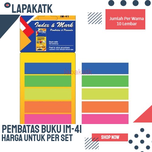 Jual JOYKO PEMBATAS BUKU IM-41 / STICKY NOTE MARK & NOTE JOYKO ...