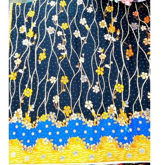 Jual batik santoso hitam manis motif daun rambat | Shopee Indonesia