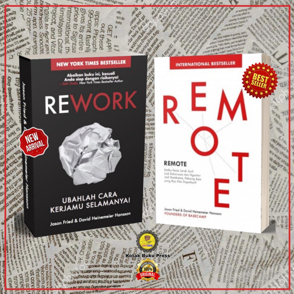 Jual REWORK REMOTE - Jason Fried & David Heinemeier Hansson | Shopee ...