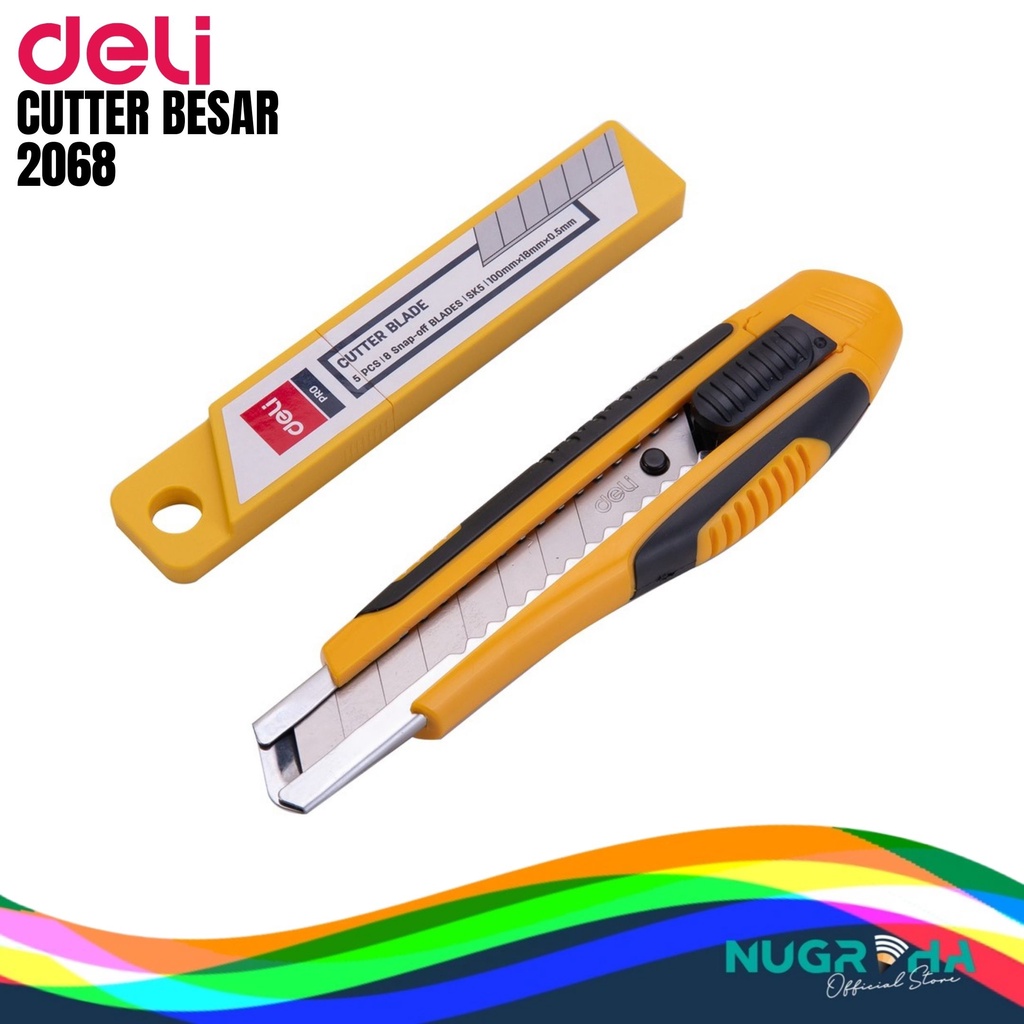 Jual CUTTER BESAR DELI 2068 | Shopee Indonesia