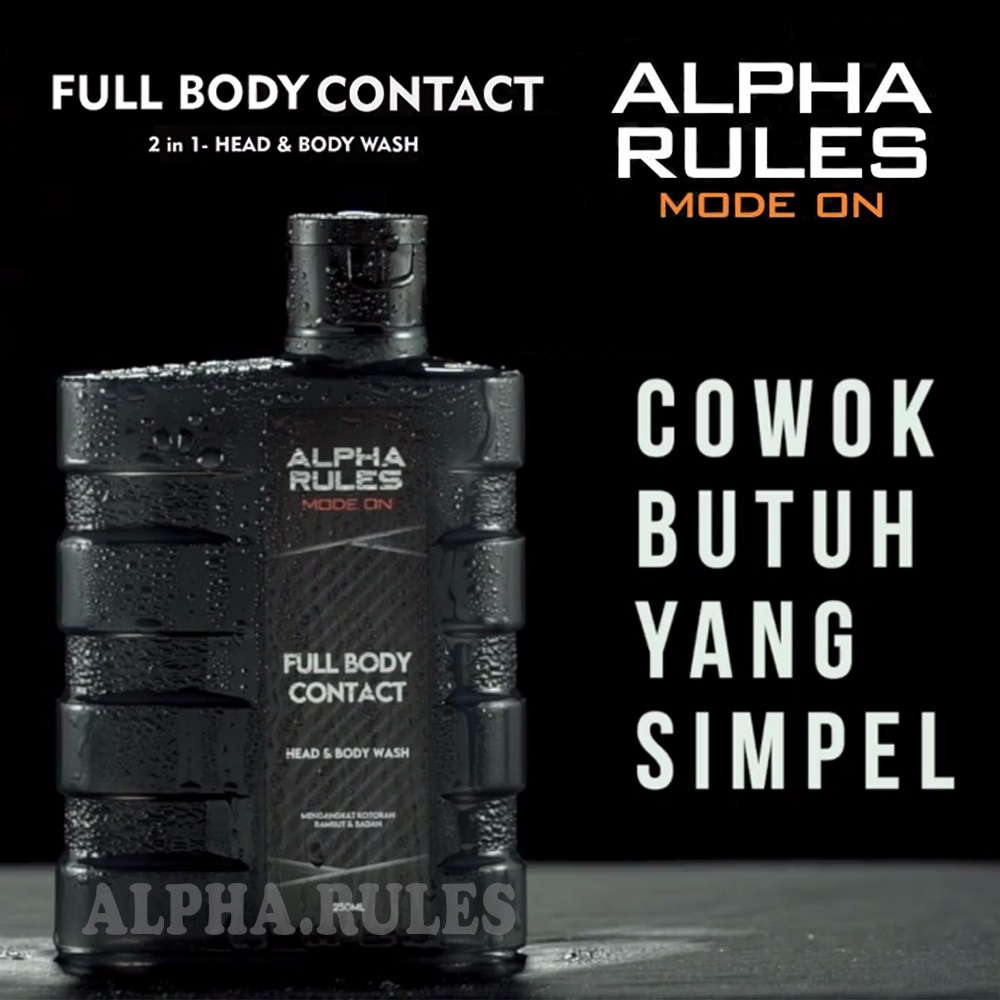 Jual Alpha Rules Full Body Contact Sabun Mandi Shampo 2 in 1 Head ...