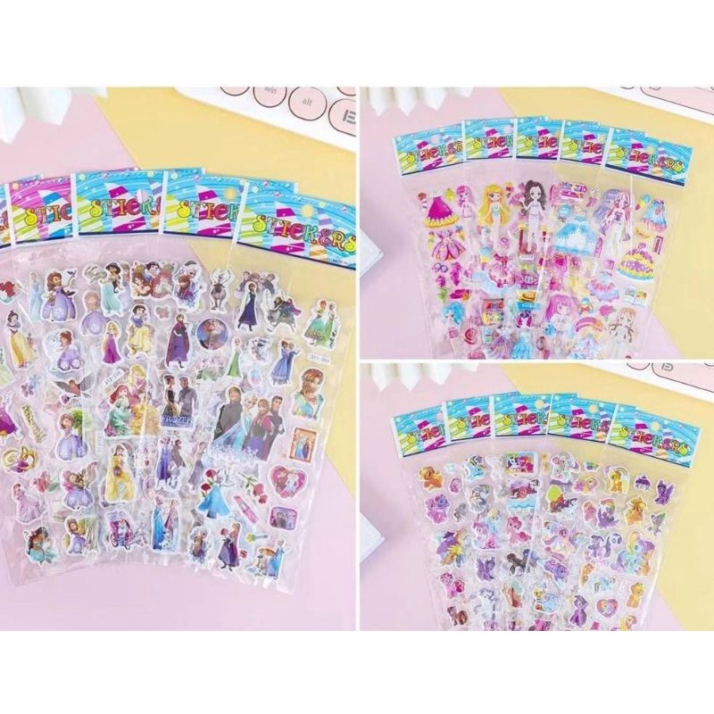 Jual Stiker Timbul Anak - Stiker Karakter Anak Cowo Cewe - Stiker 3D ...