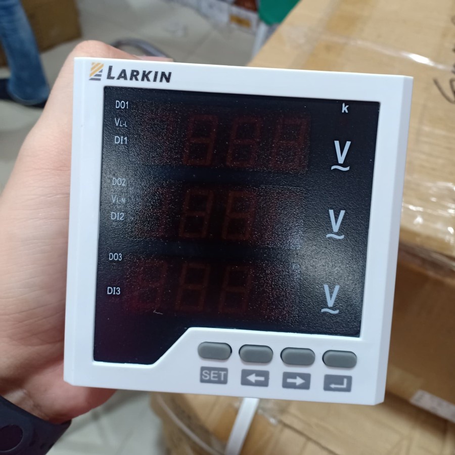 Jual Digital Volt Meter 3Phase LRAV33 LARKIN 3Phase 3Row | Shopee Indonesia