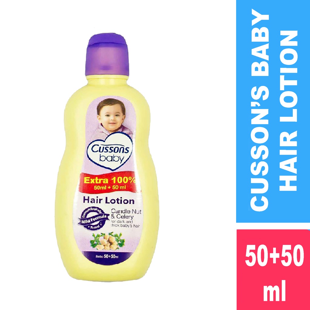 Jual Bisa COD Hair Lotion Cussons Baby Minyak Rambut Bayi 50+50ml ...