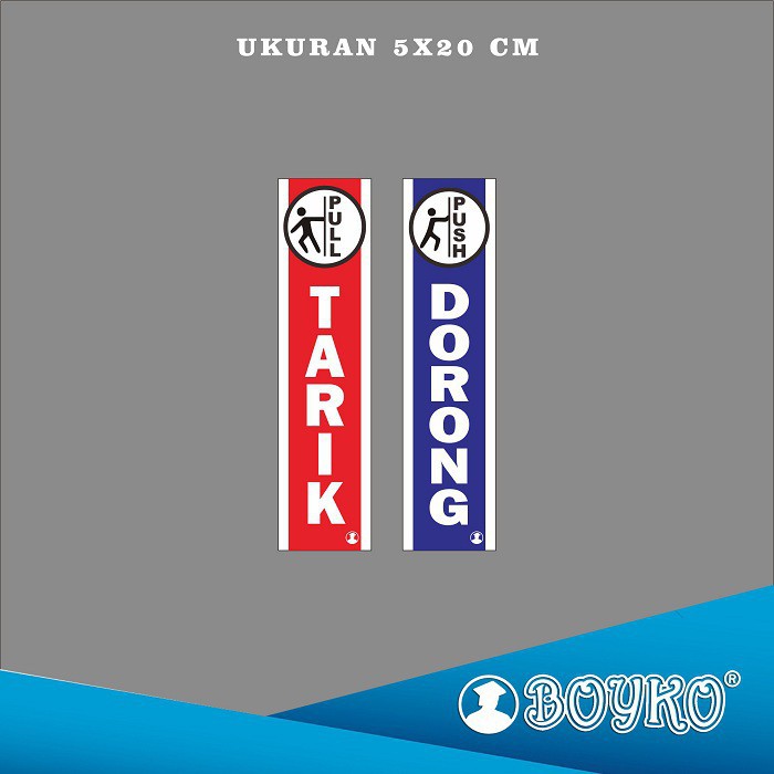 Jual Acrylic Sign "Tarik+Dorong" 20x5cm | Shopee Indonesia