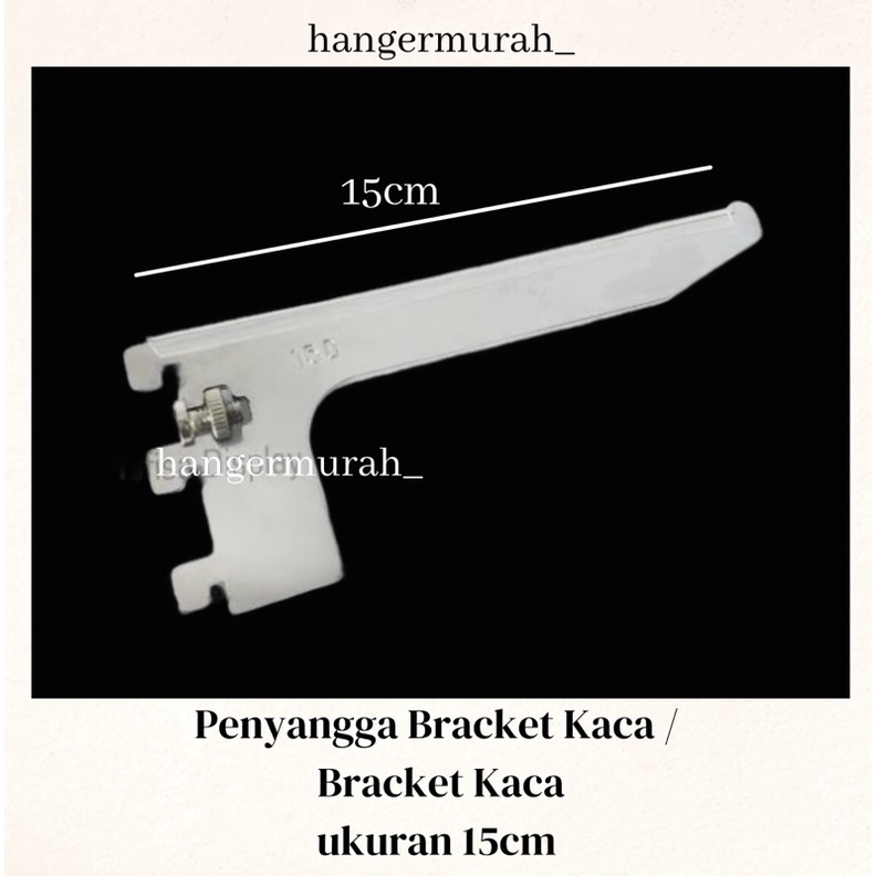 Jual Penyangga Bracket Kaca / Daun Kaca Ukuran 15cm | Shopee Indonesia