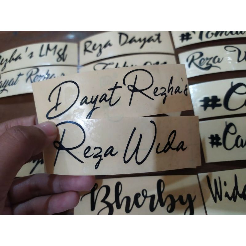 Jual stiker cutting viral keren paduka sticker CUSTOM NAMA TANPA ...
