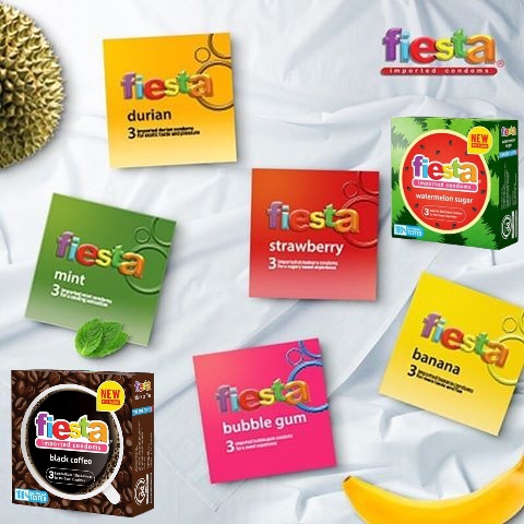 Jual Kondom Fiesta All Varian New Varian Black Coffe dan Watermelon ...
