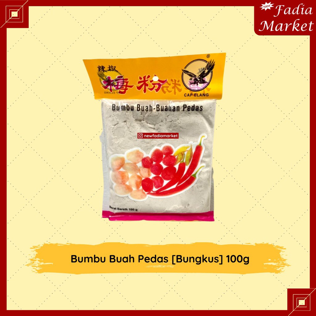 Jual Bumbu Garam Buah Manis Pedas Bungkus cap Elang 100g | Shopee Indonesia