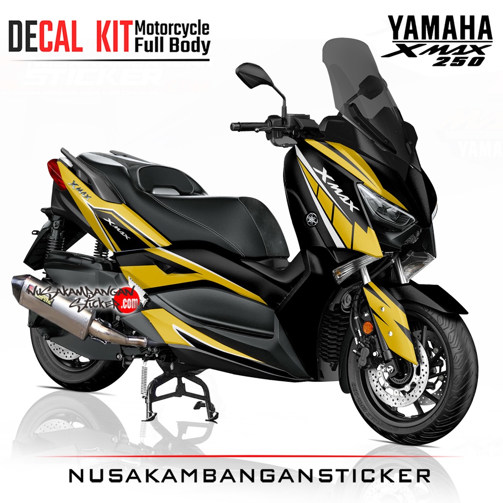 Jual Stiker XMAX Hitam Kombinasi Kuning | Shopee Indonesia