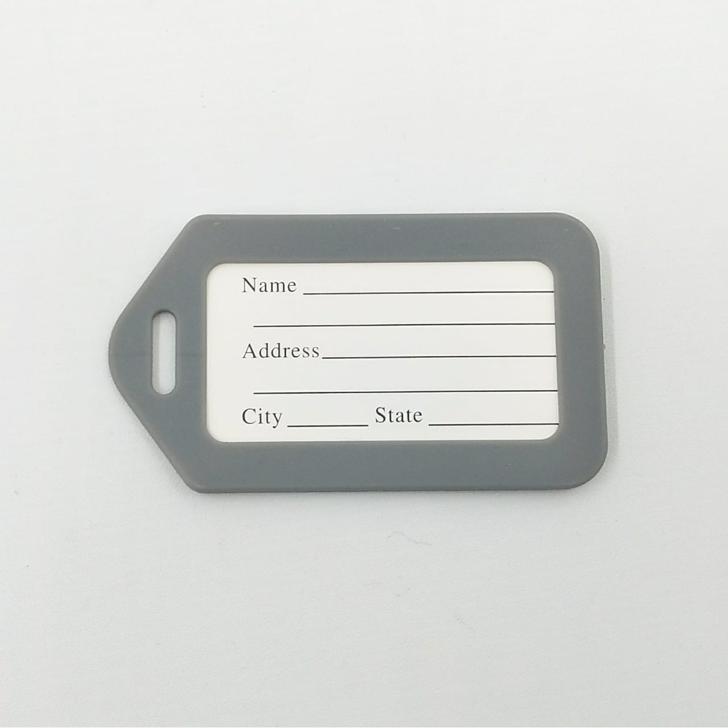 Jual Tag Gantungan Koper Nama ID Card Plastik NameTag Koper Penanda ...