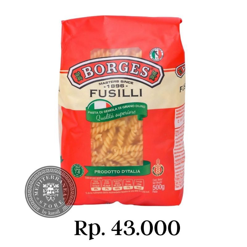 Jual Borges Pasta Fusilli 500g | Shopee Indonesia