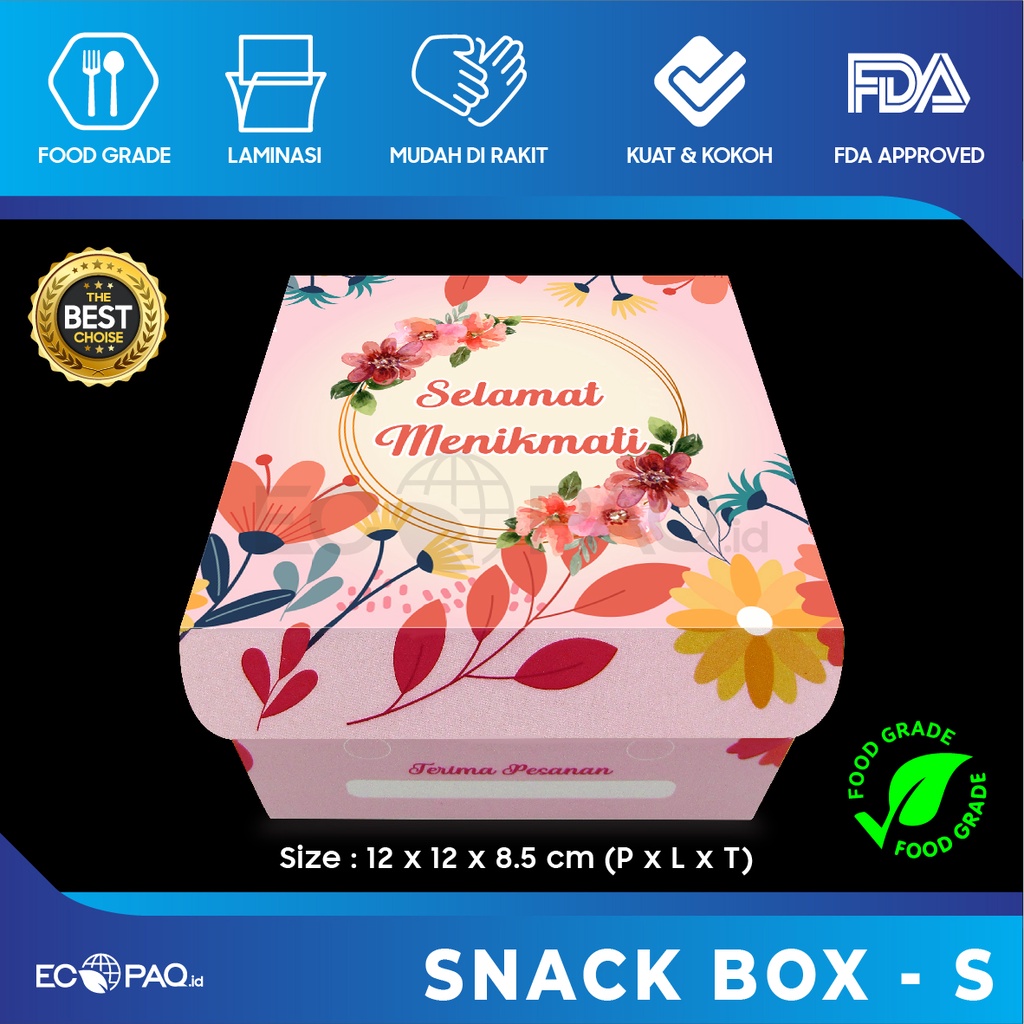 Jual Dus Snack - Snack Box - Kotak Snack - Kue Bolu - SMT- S (20 pcs ...