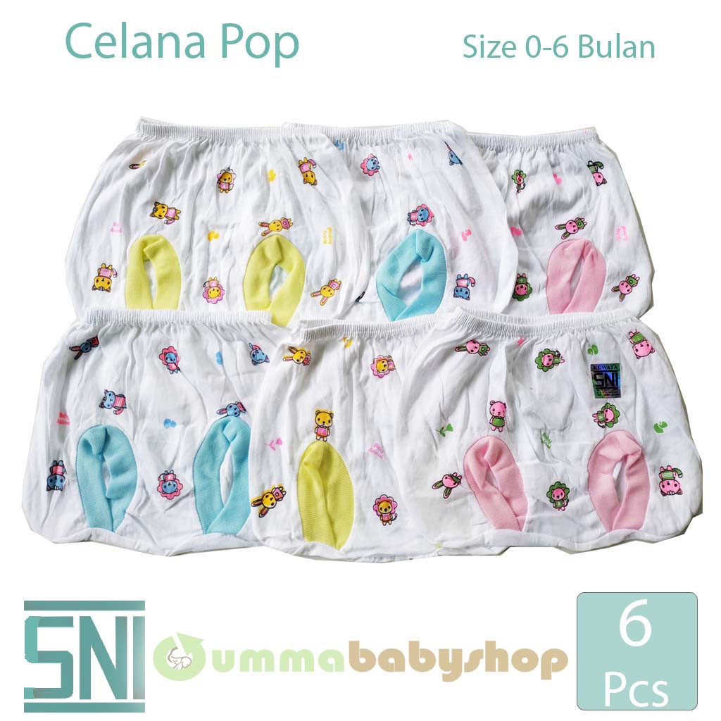 Jual 6 Lembar Celana Pop Bayi LCK Perlengkapan Bayi Baru Lahir | Shopee Indonesia