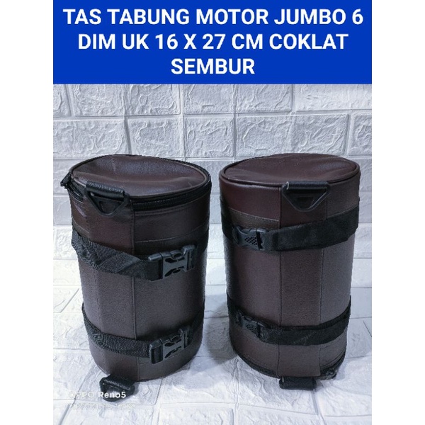 Jual Tas Tabung Motor JUMBO COKLAT CLASSIC Diameter 6 Dim Uk 16 X 25 Cm ...
