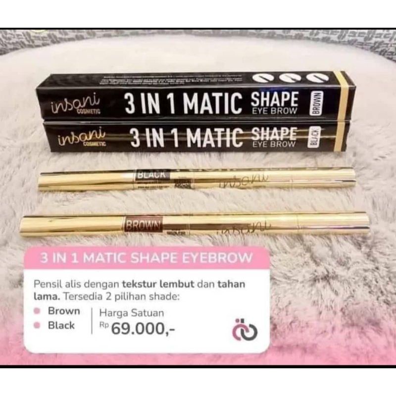 Jual Pensil Alis Matic Insani Cosmetik BebwhiteC BBC | Shopee Indonesia