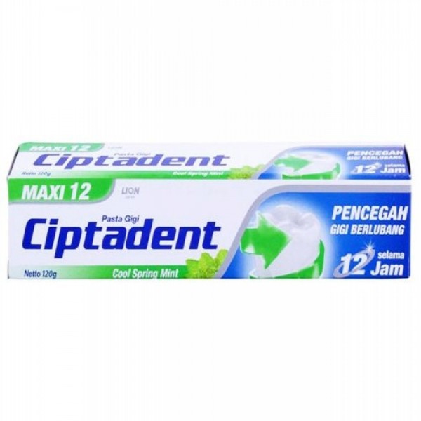 Jual Ciptadent Pasta Gigi Maxi 12 Cool Mint Tube 120 gr | Shopee Indonesia