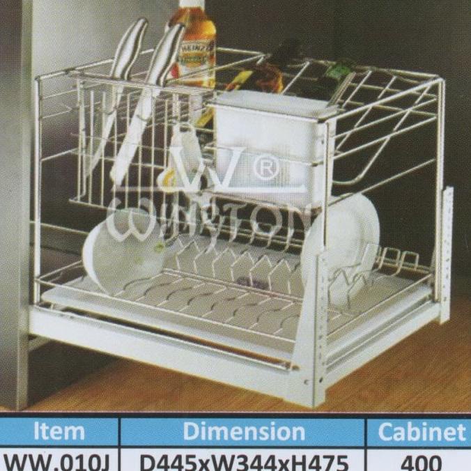 Jual Rak Tarik Stainless Winston WW 010 J for Kitchen Set Kabinet ...