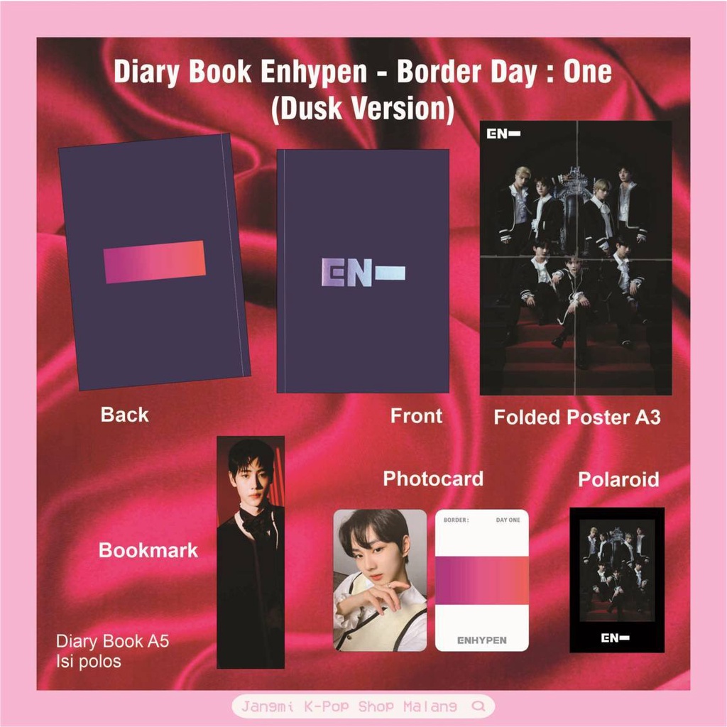 Jual Diary Book Enhypen - Border Day One (Given Taken) | Notebook ...