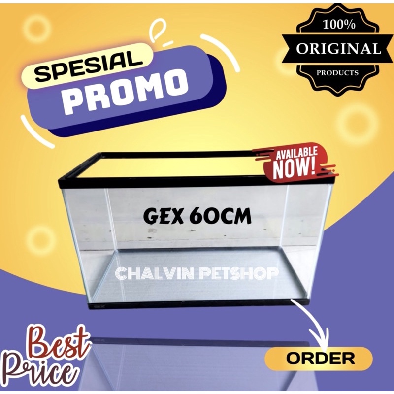 Jual Aquarium Gex 60 cm | Shopee Indonesia