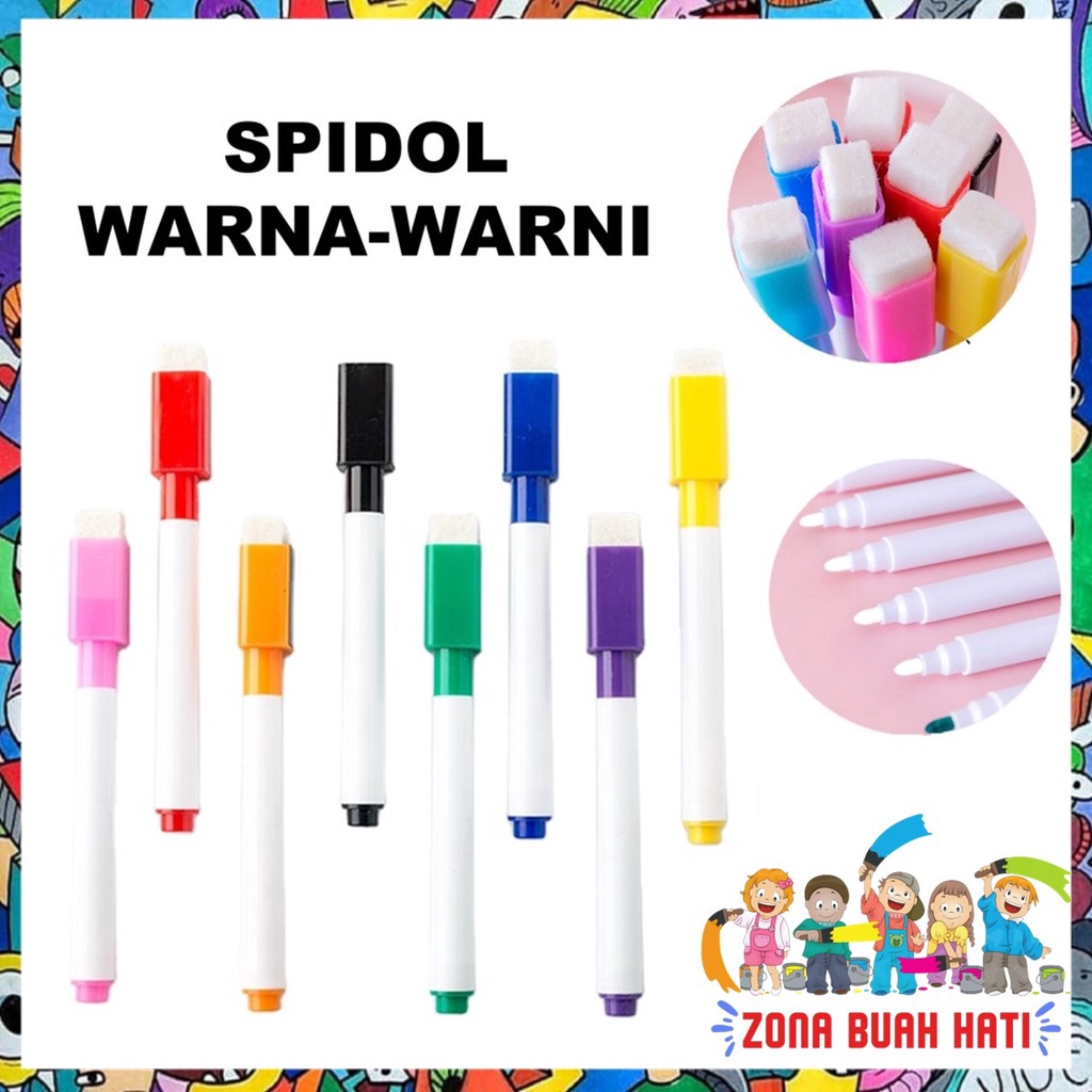Jual ZBH Spidol Papan Tulis White Board Sepidol Kecil Mini Warna Warni ...