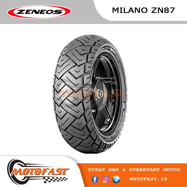 Jual BAN MOTOR ZENEOS TUBELESS 120/70-10 MILANO FOR VESPA LX, LXV, DAN ...