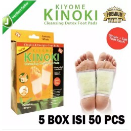 Jual Paket 5 Box Isi 50 Pcs Kinoki Foot Patch - Koyo Kaki Kinoki ...