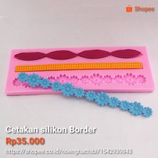 Jual Cetakan Silikon Puding Coklat Border Bunga Kecil | Shopee Indonesia