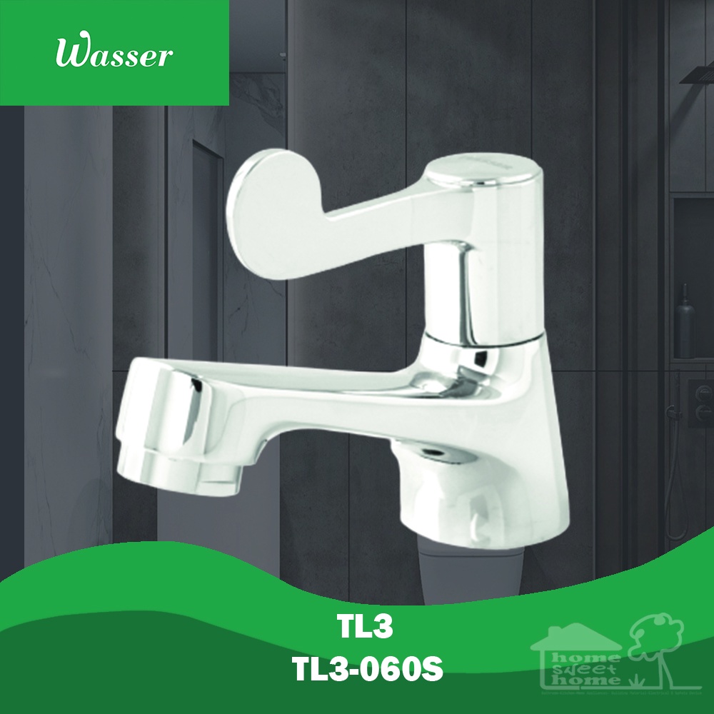 Jual WASSER SANITARY FITTING |TL3-060S (LEVER BASIN COLD TAP SHORT ...
