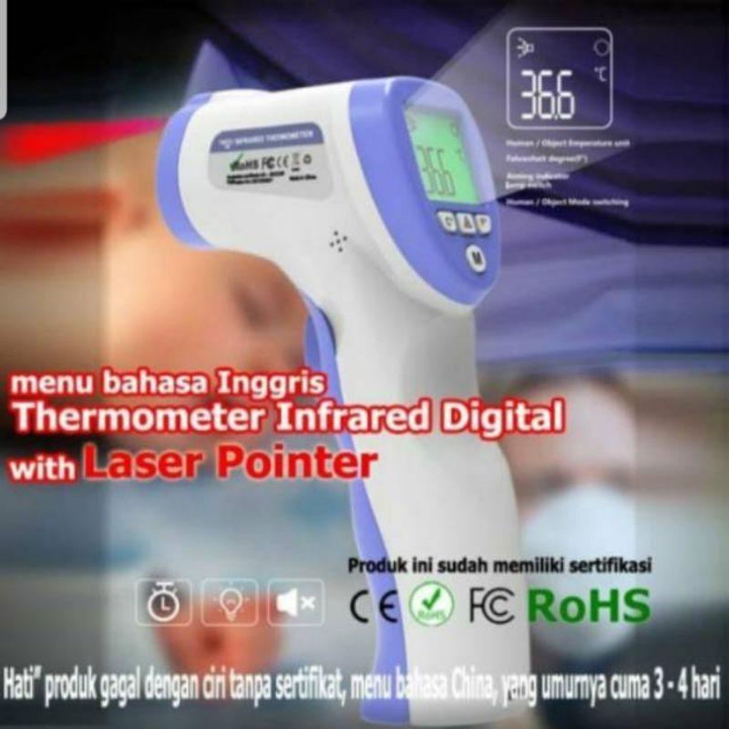Jual termometer infrared/termometer non contak/termogun | Shopee Indonesia