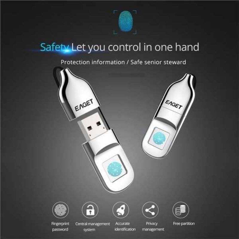 Jual Fingerprint USB Flash Drive 32GB Flashdisk Fingerprint USB Sidik ...