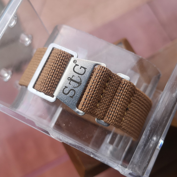 Jual StrapGuy MN Style 22mm Tan Strap Stainless Hardware | Shopee Indonesia