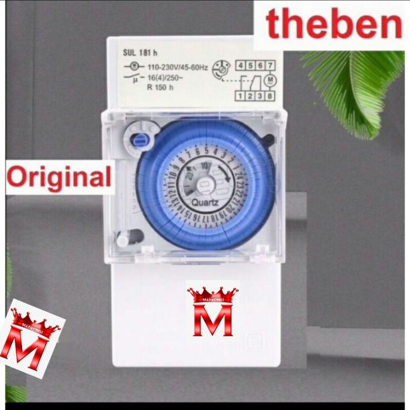 Jual Timer Analog Theben Sul181h Switch Switcher 24 Jam H Panel Lampu