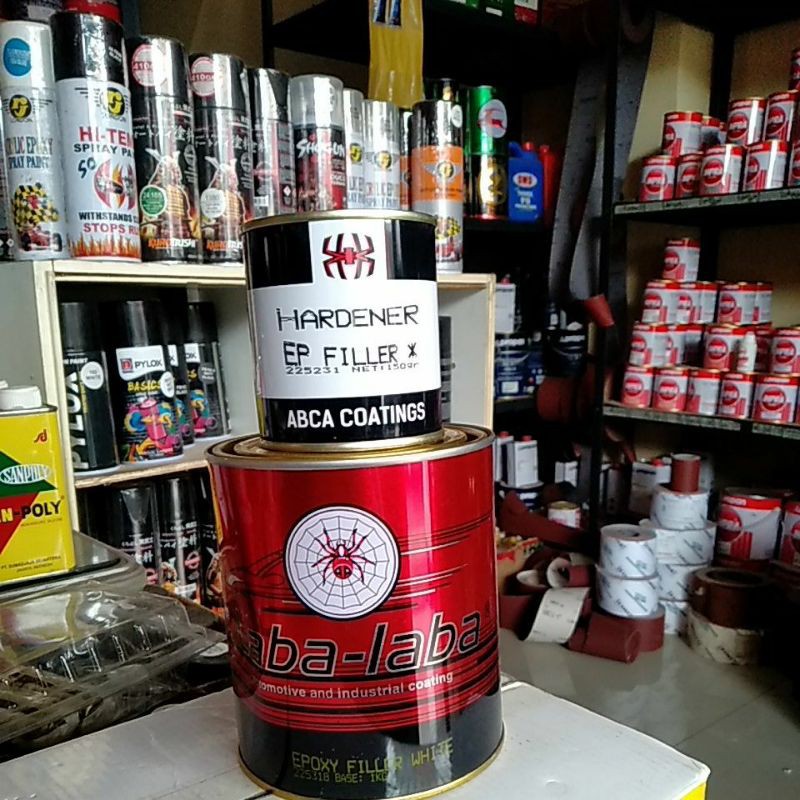 Jual EPOXY LABA-LABA warna putih & abu ukuran= 1 kg | Shopee Indonesia
