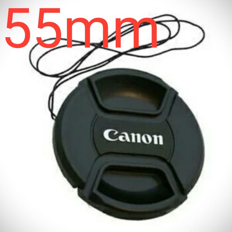 Jual Tutup lensa Canon 55mm lenscap canon 55 mm lens cap lensa kamera ...